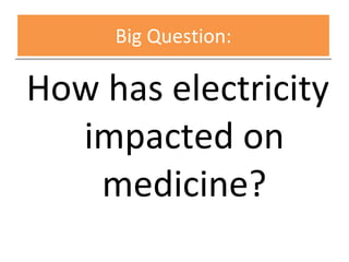 Medical Uses Of Electricity | PPT
