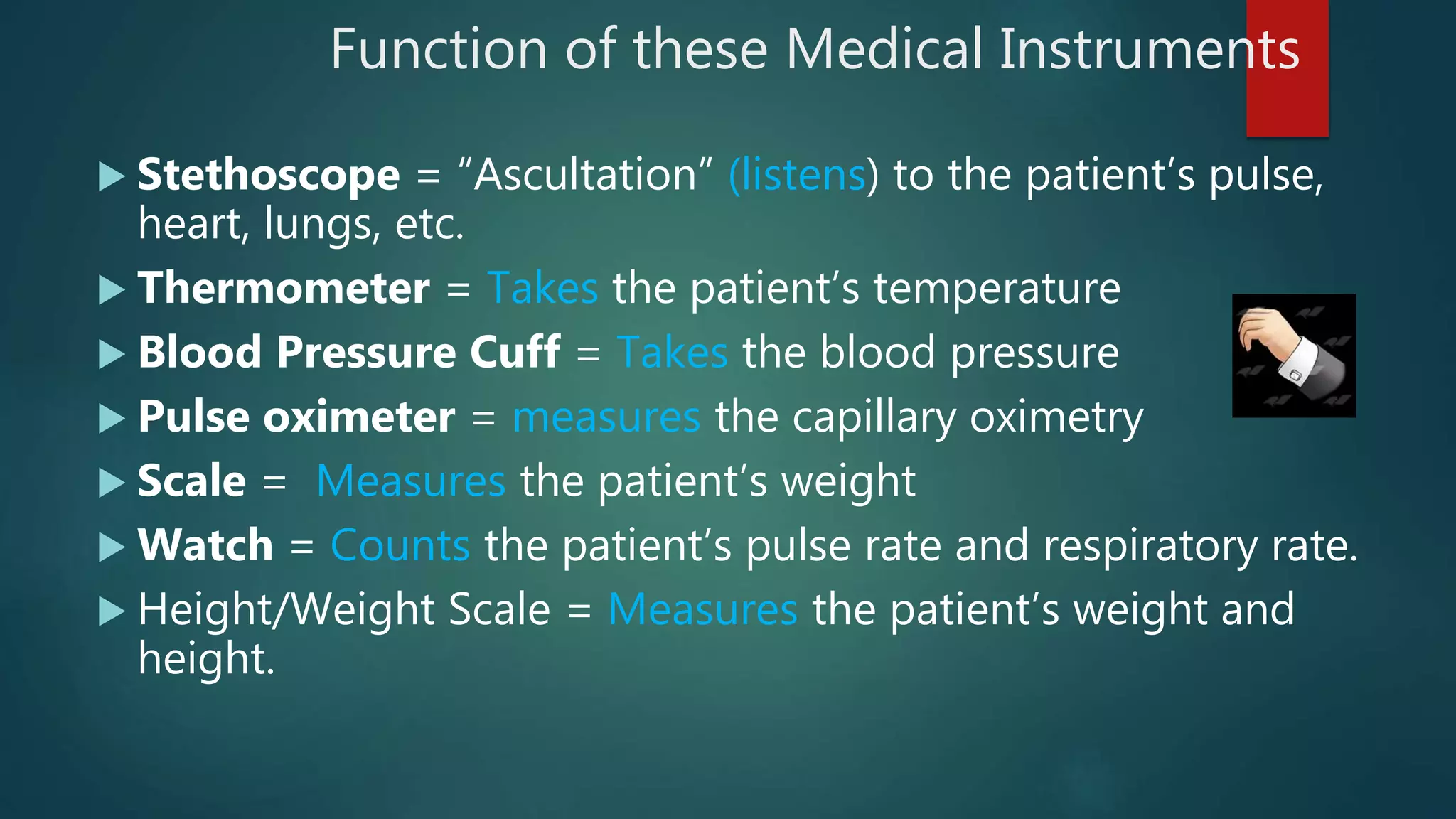 Medical Vocabulary Vital Signs October 21 | PPTX