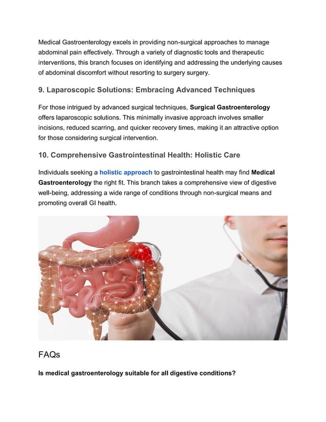 Medical Vs Surgical Gastroenterology | PDF