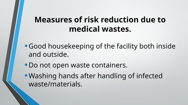 presentations on medical wastes disposal | PPTX