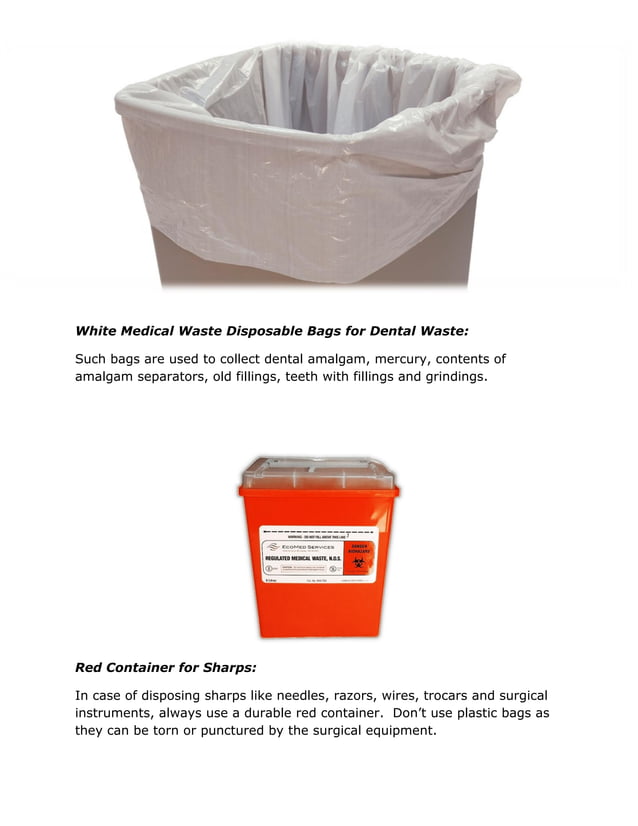 Medical waste - segregation and disposable guide | PDF
