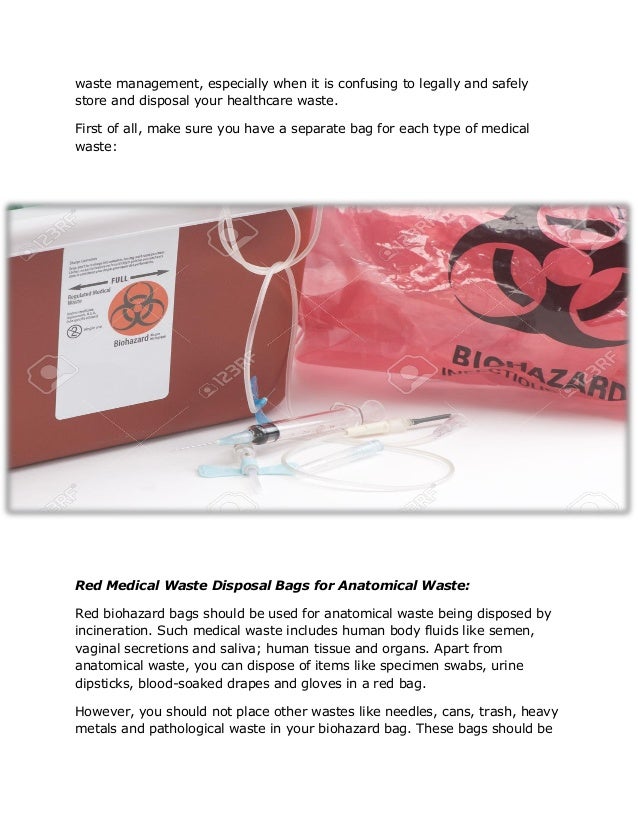 Medical waste - segregation and disposable guide