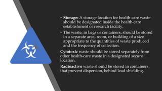 Medical/Biomedical Waste its types and their effective Management ...