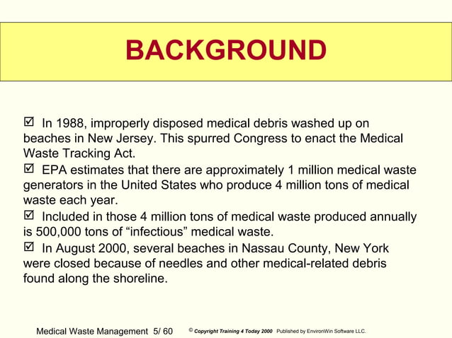 Medical waste management | PPT