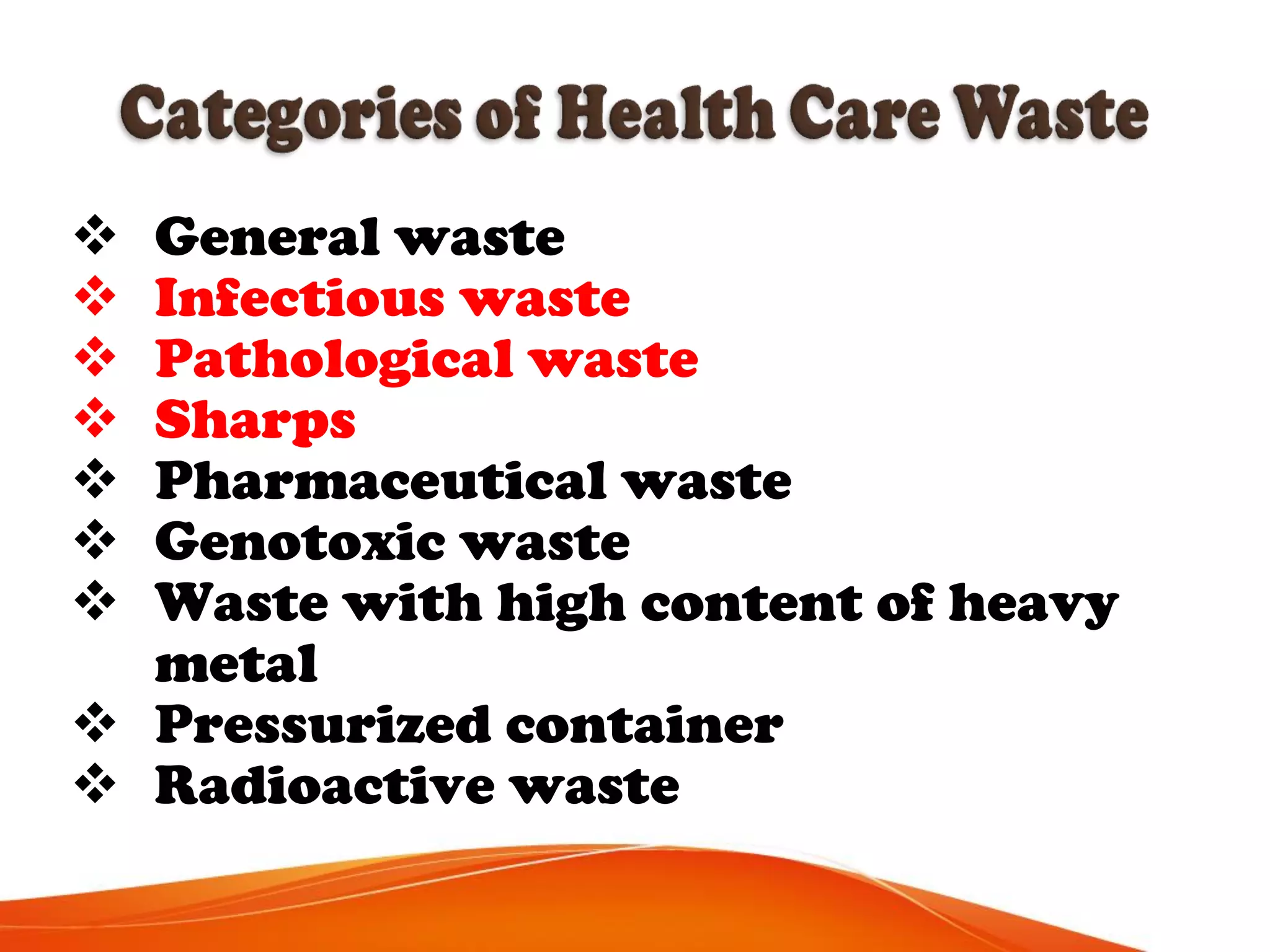 Healthcare Waste Management | PDF