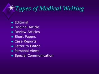 Medicalwriting | PPTX