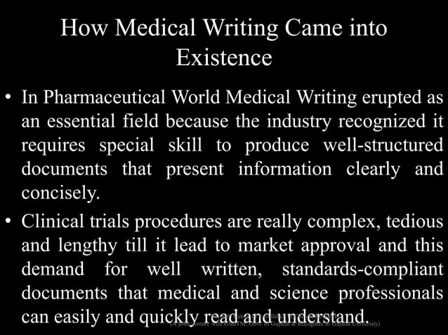 Medical writing | PPTX
