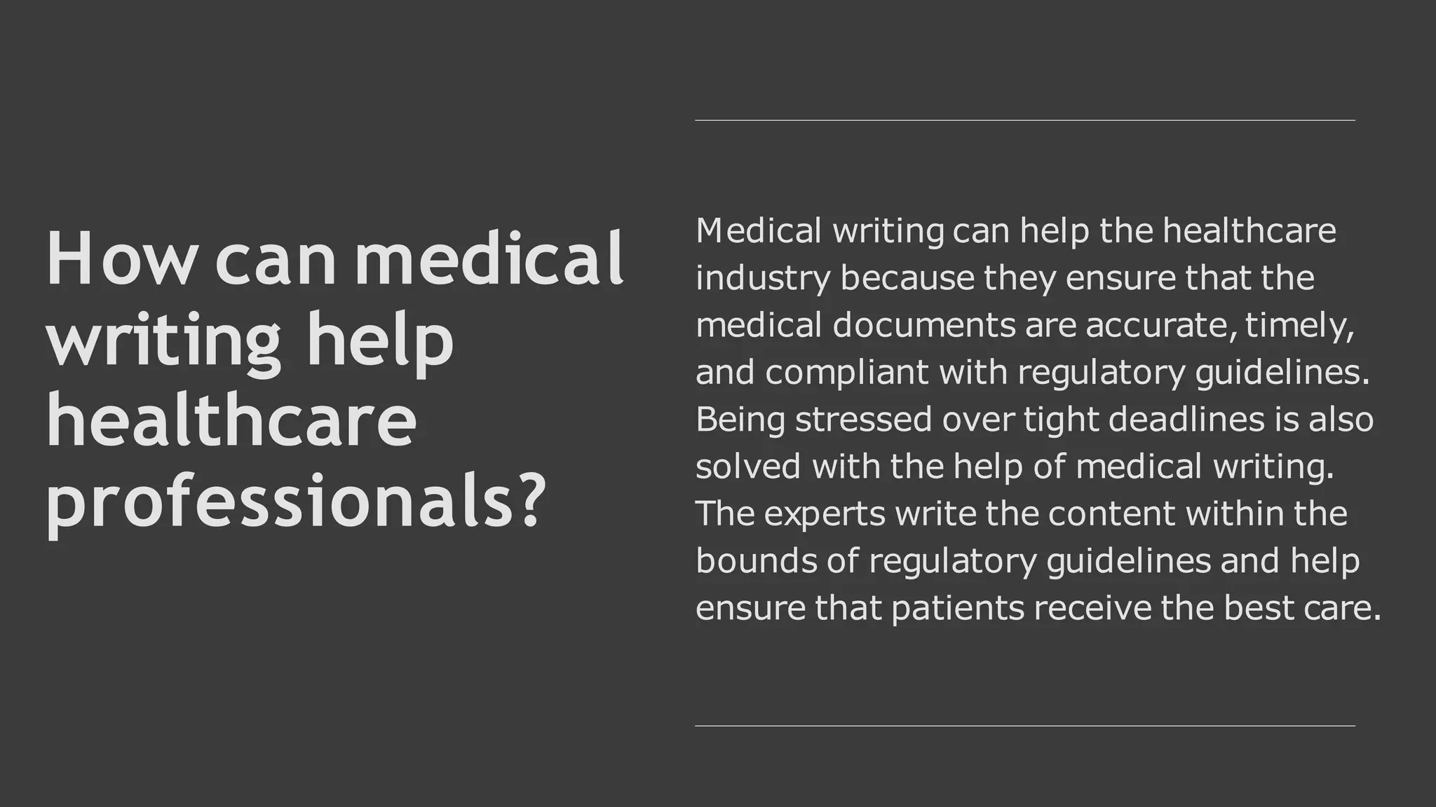 Medical Writing | PPTX