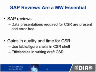 Medical Writing Essential: Reviewing Statisitical Analysis Plans | PPT