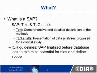 Medical Writing Essential: Reviewing Statisitical Analysis Plans | PPT