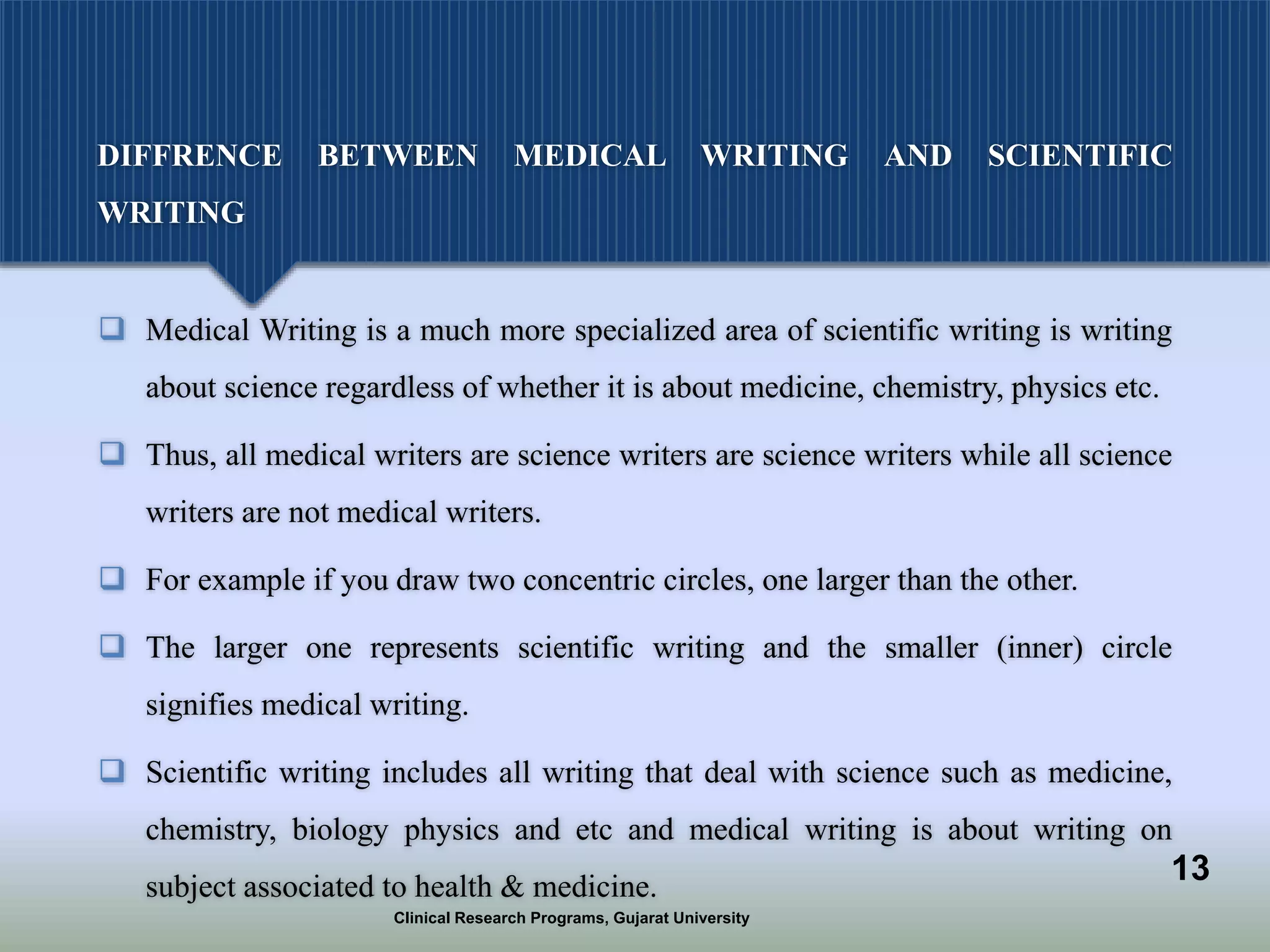 Medical writing in clinical research | PPTX