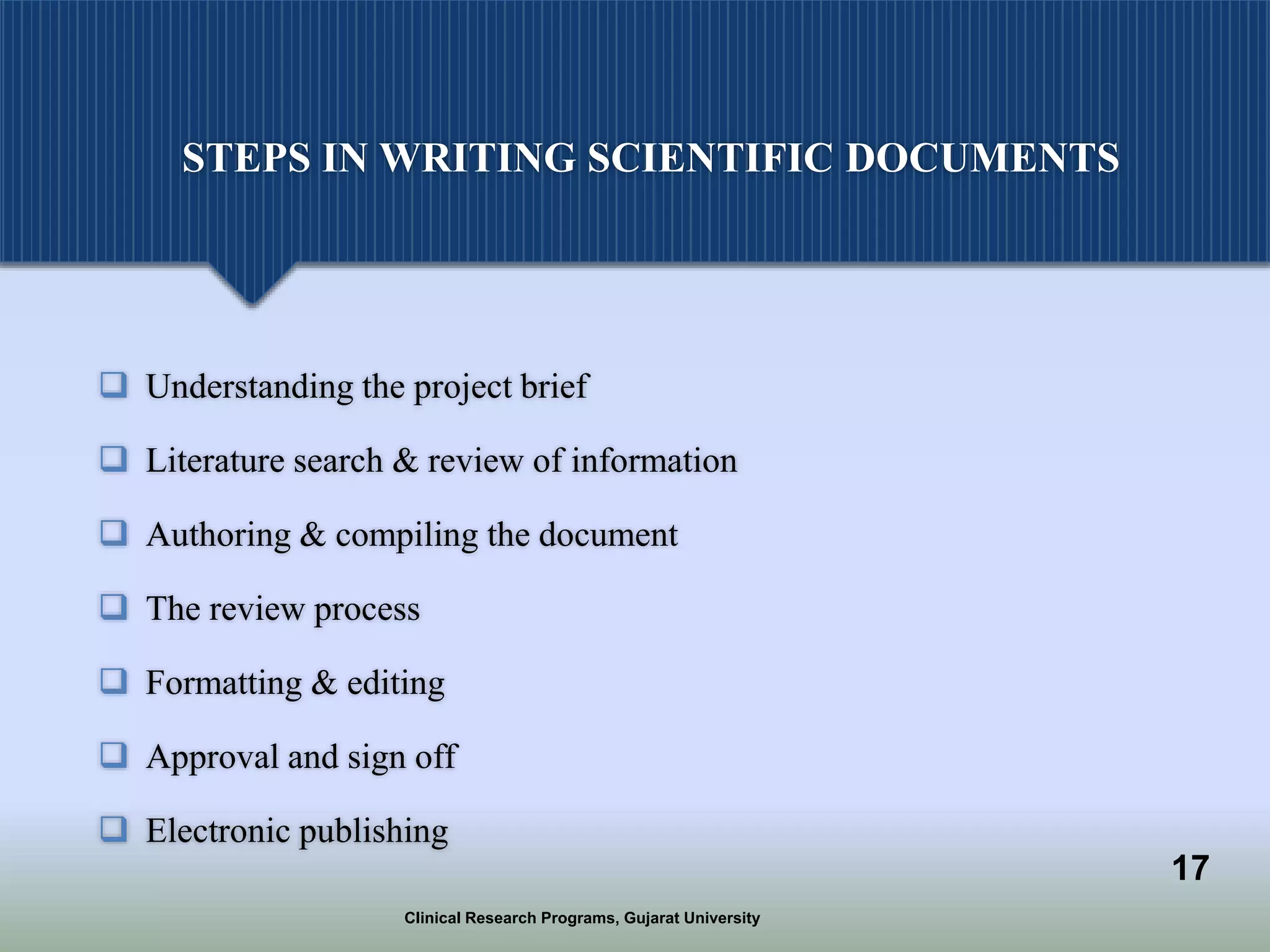 Medical writing in clinical research | PPTX