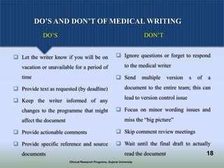 Medical writing in clinical research | PPTX