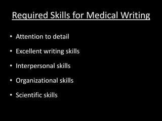 Medical writing - Overview | PPTX