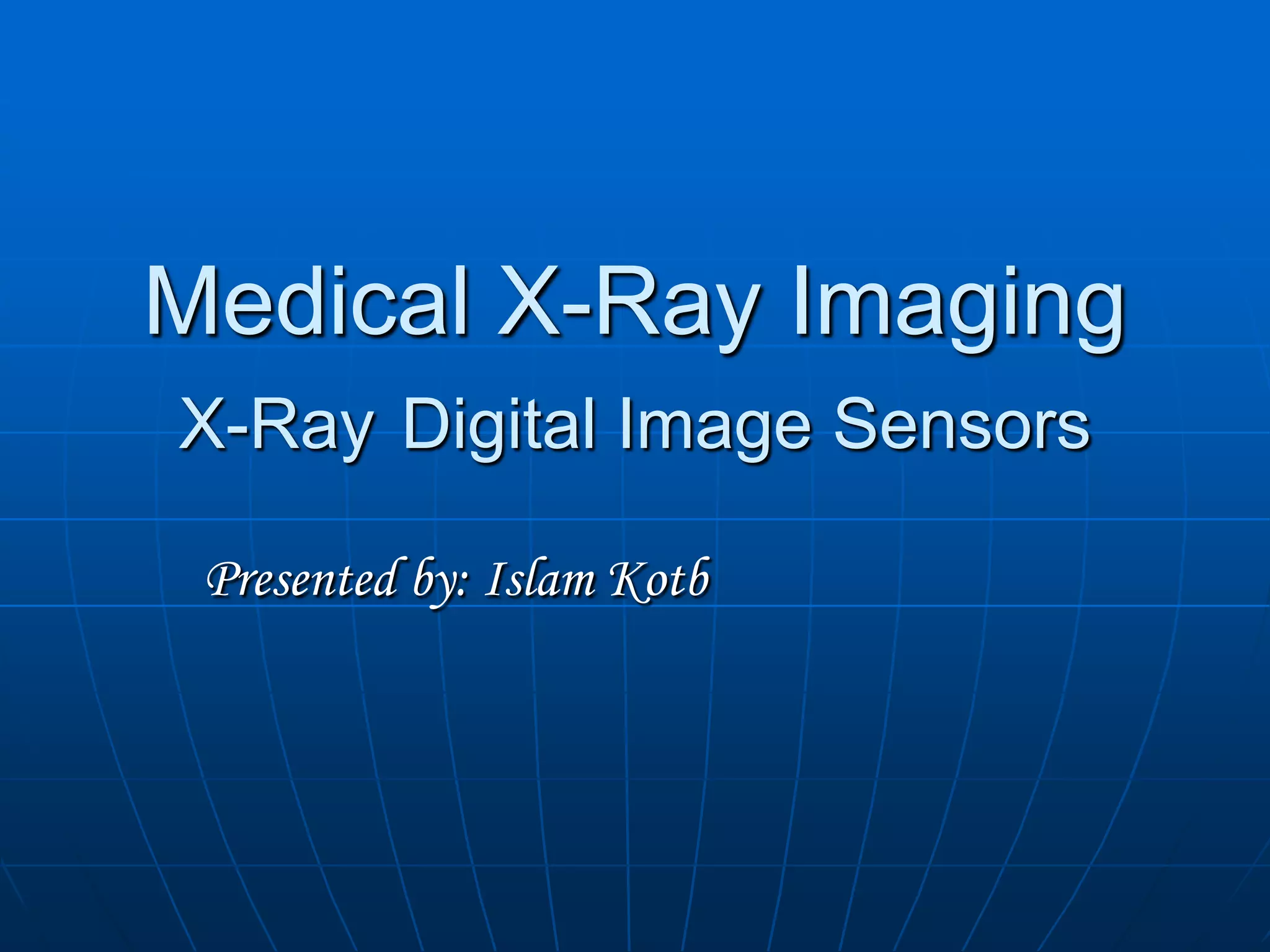 Medical x ray image sensors | PDF