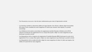 Medicamentos antihipertensivos. Generalidades pptx | PPTX