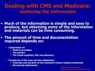 Medicare – Set Aside Arrangements A Combined Effort | PDF
