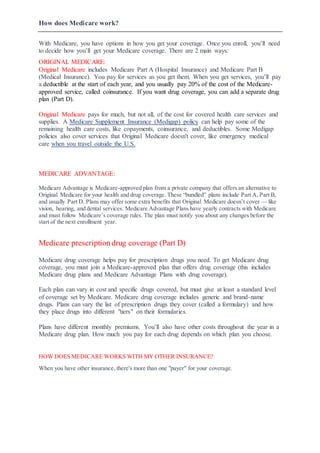 Medicare | DOCX | Health Insurance | Insurance