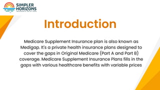 Medicare Supplement Insurance Plans | PPTX