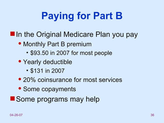Medicare Basics | PPT | Health Insurance | Insurance