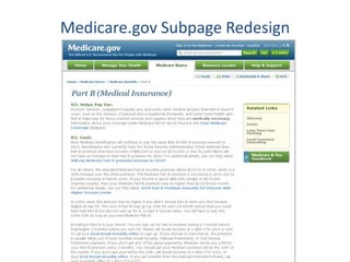 Medicare.gov Re-design | PPTX