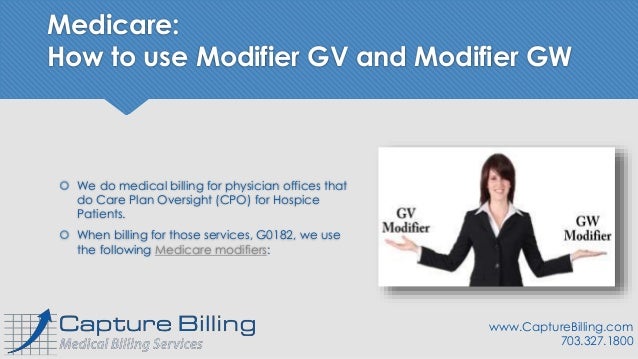 Medicare Hospice Modifiers GV and GW