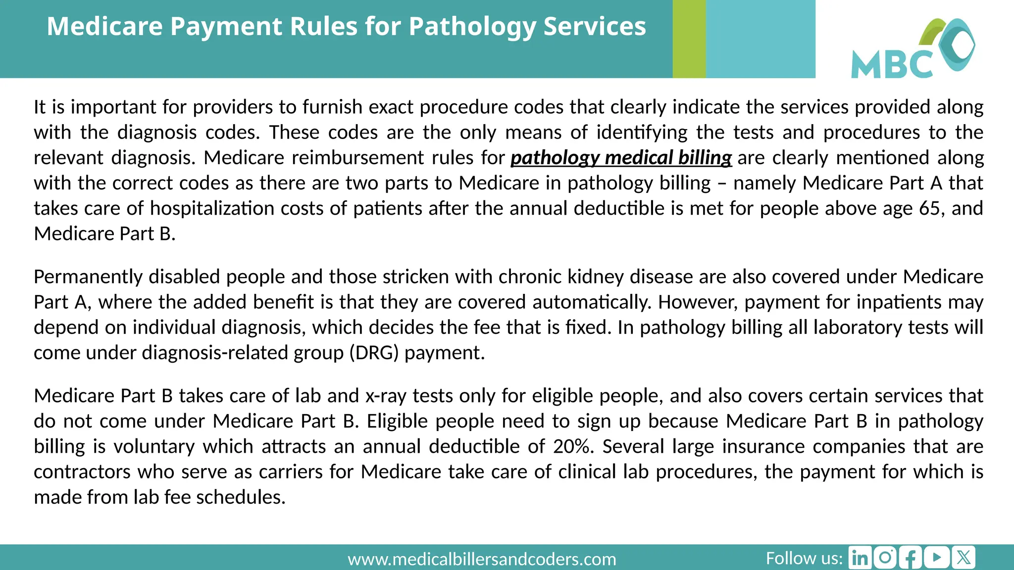 Medicare Payment Rules for Pathology Services | PPTX