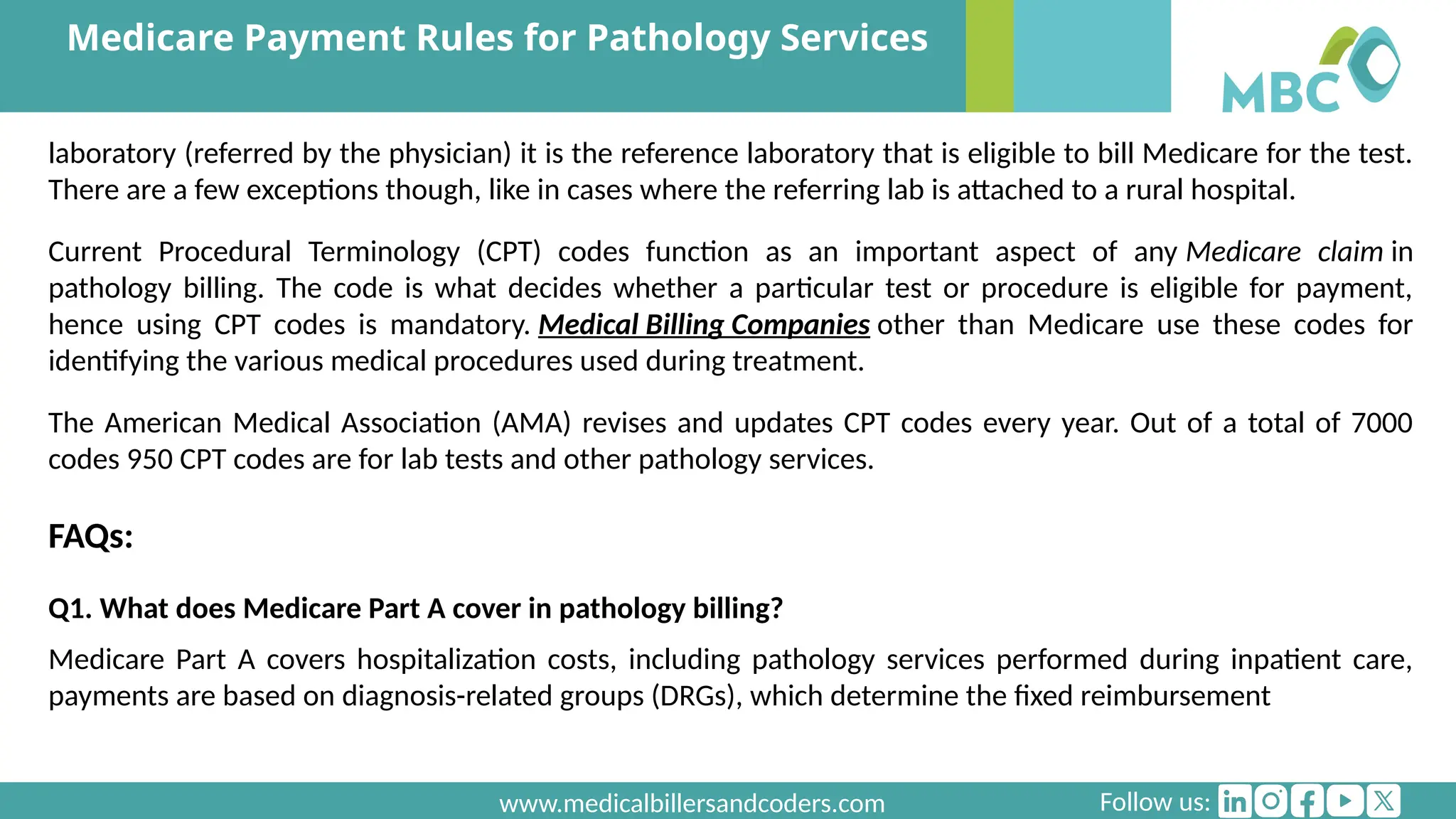 Medicare Payment Rules for Pathology Services | PPTX