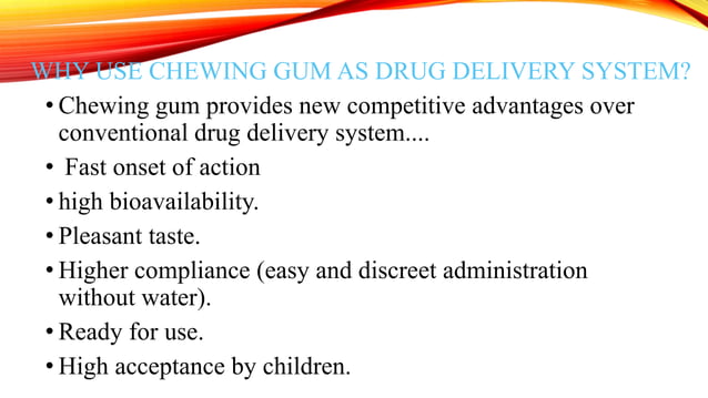 Medicated chewing gums | PPT