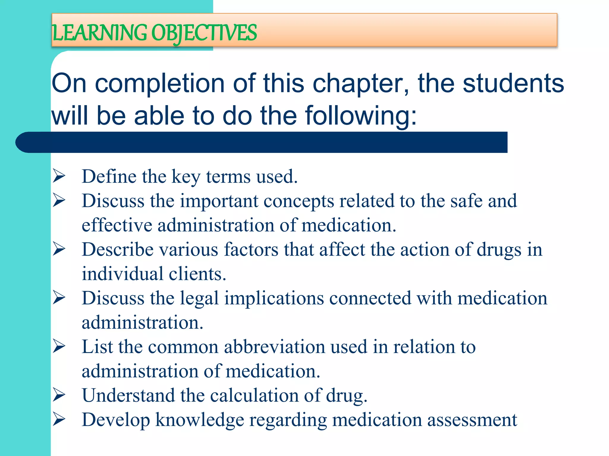 Medication administration | PPTX