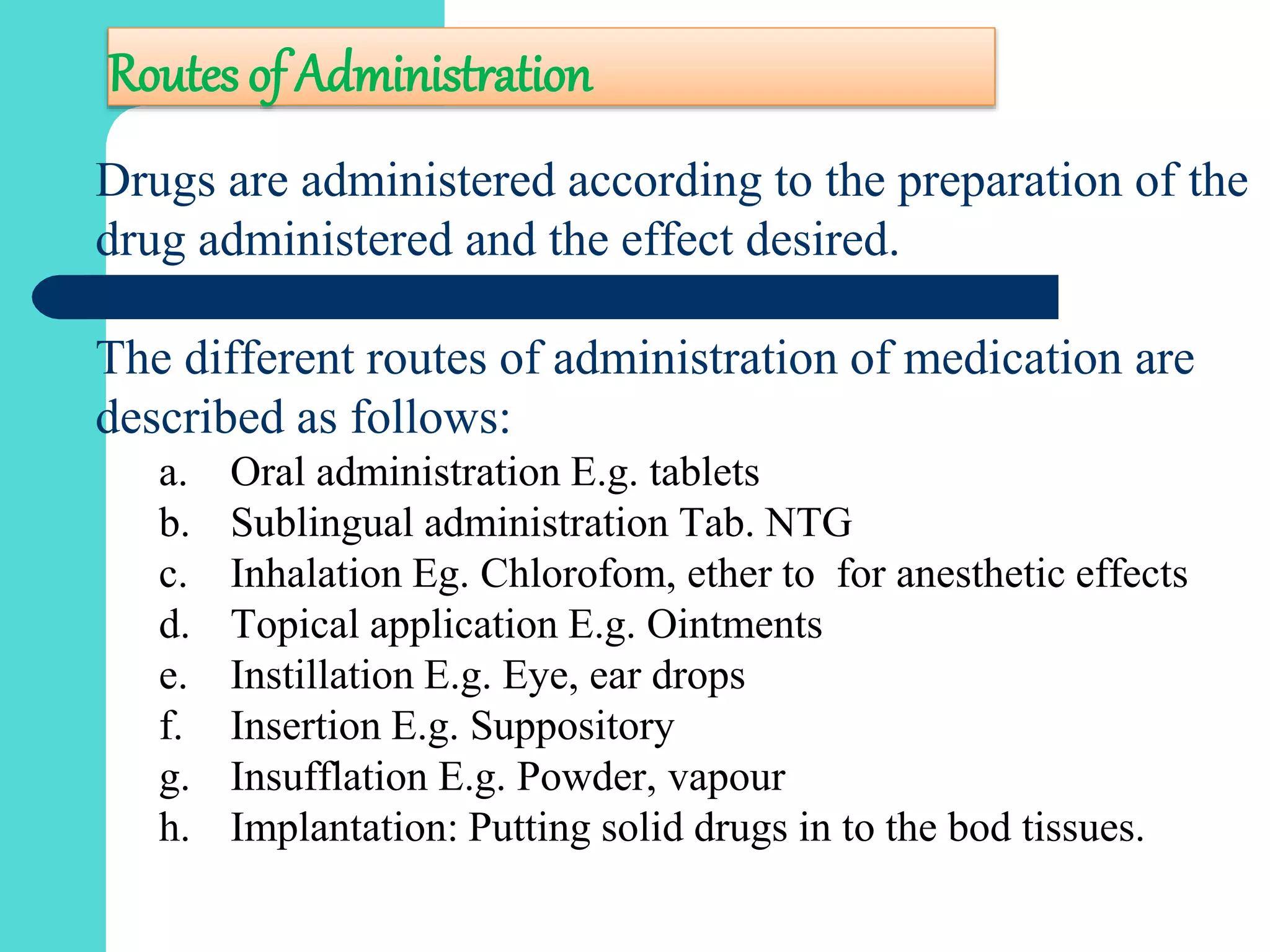 Medication administration | PPTX