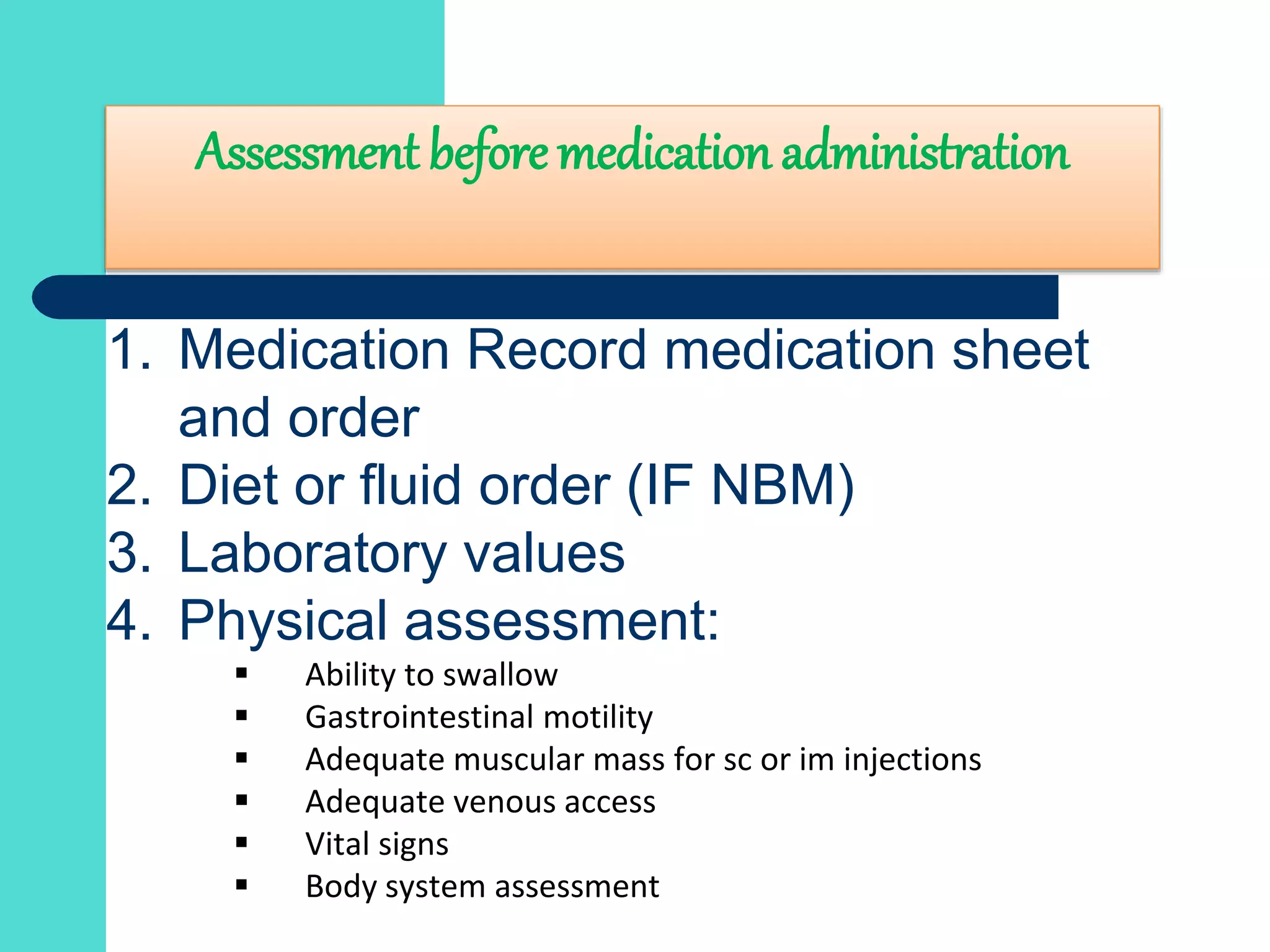 Medication administration | PPTX