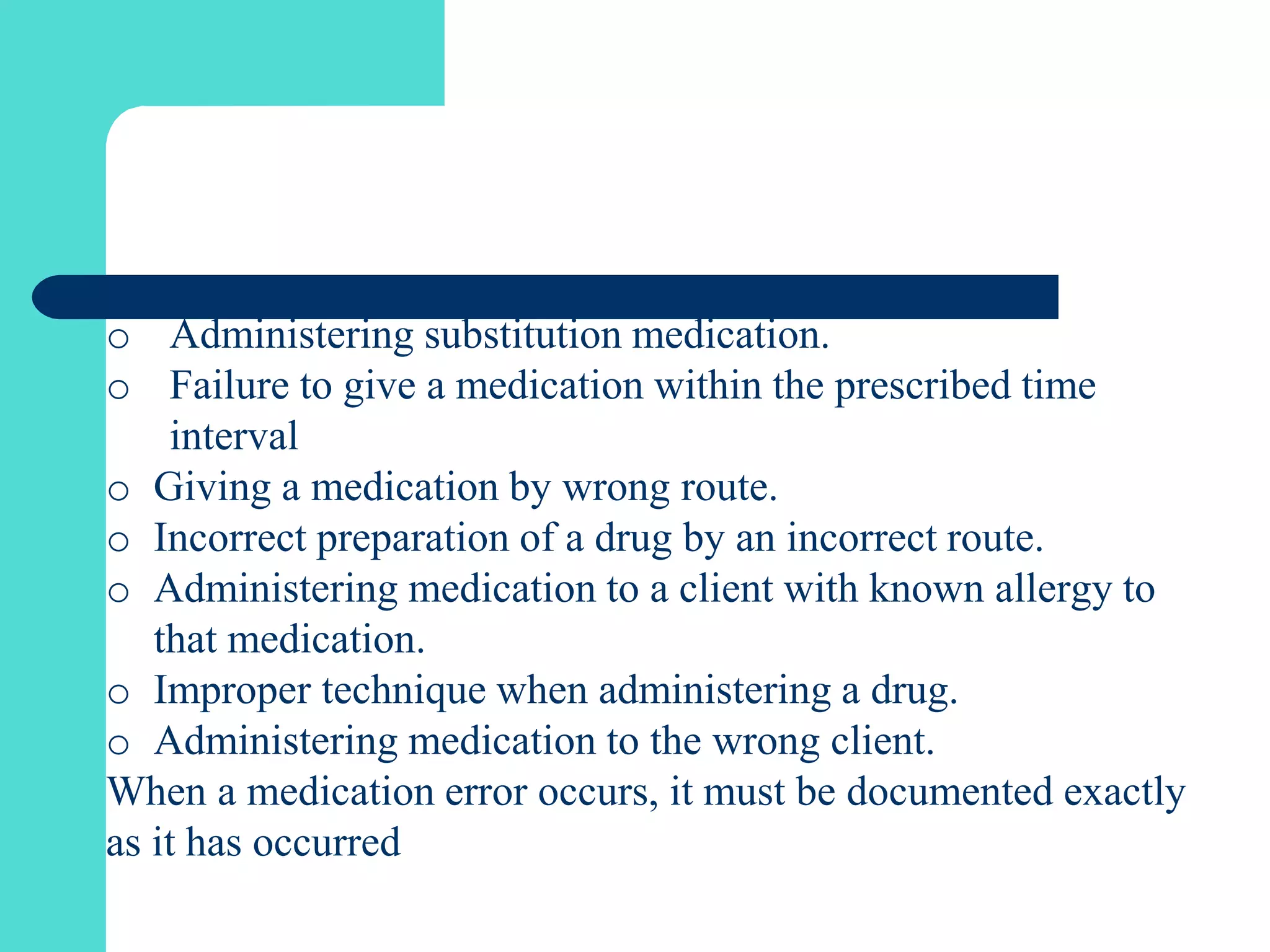Medication administration | PPTX