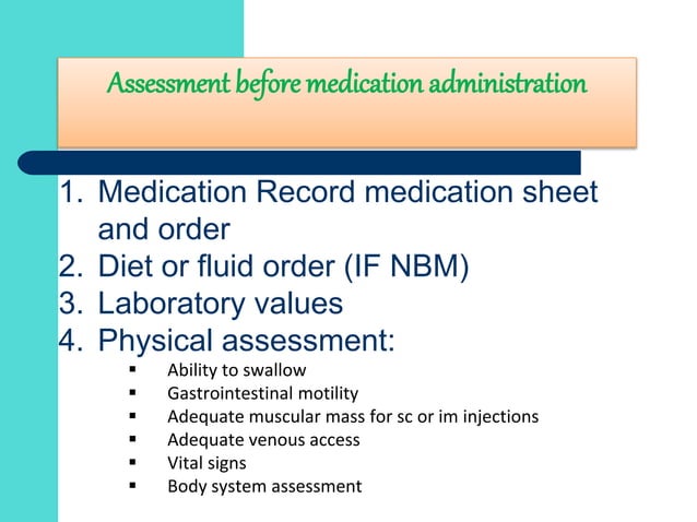 Medication administration | PPTX