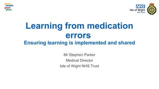 medication errors in hospital care Sittings | PPTX | Healthcare ...