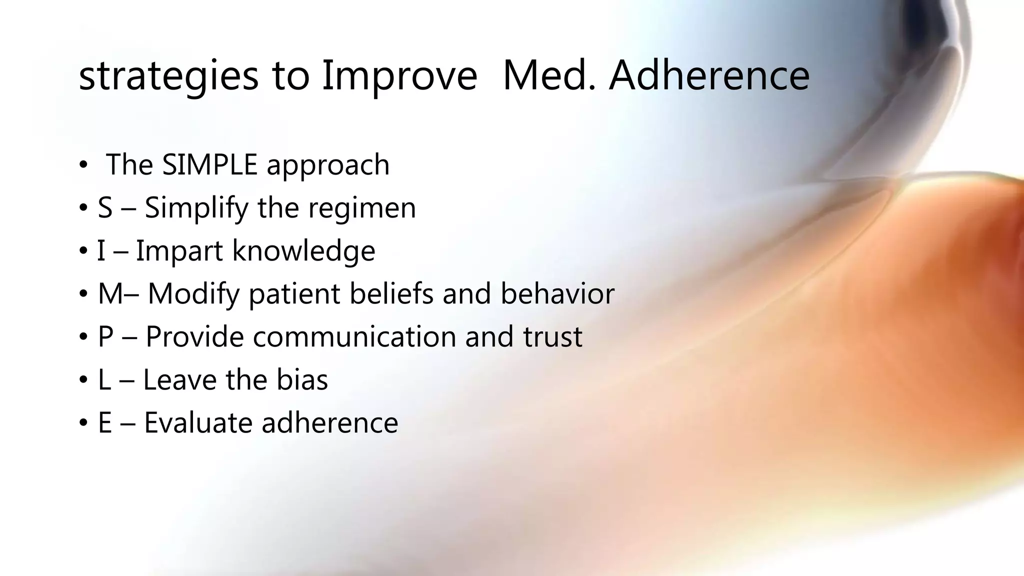 Medication adherence | PPTX