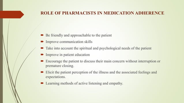 Medication adherence, | PPT