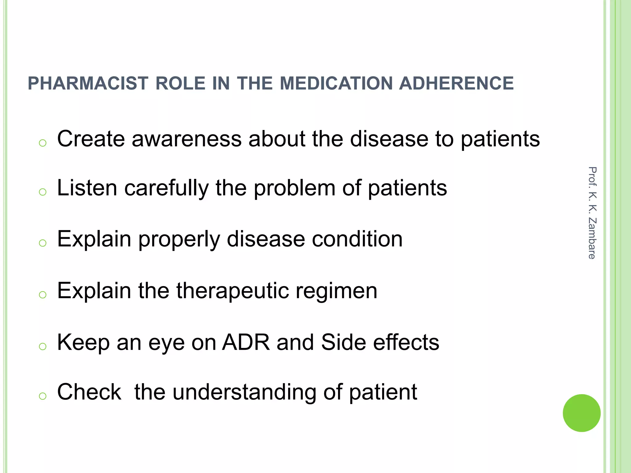Medication adherence | PPTX