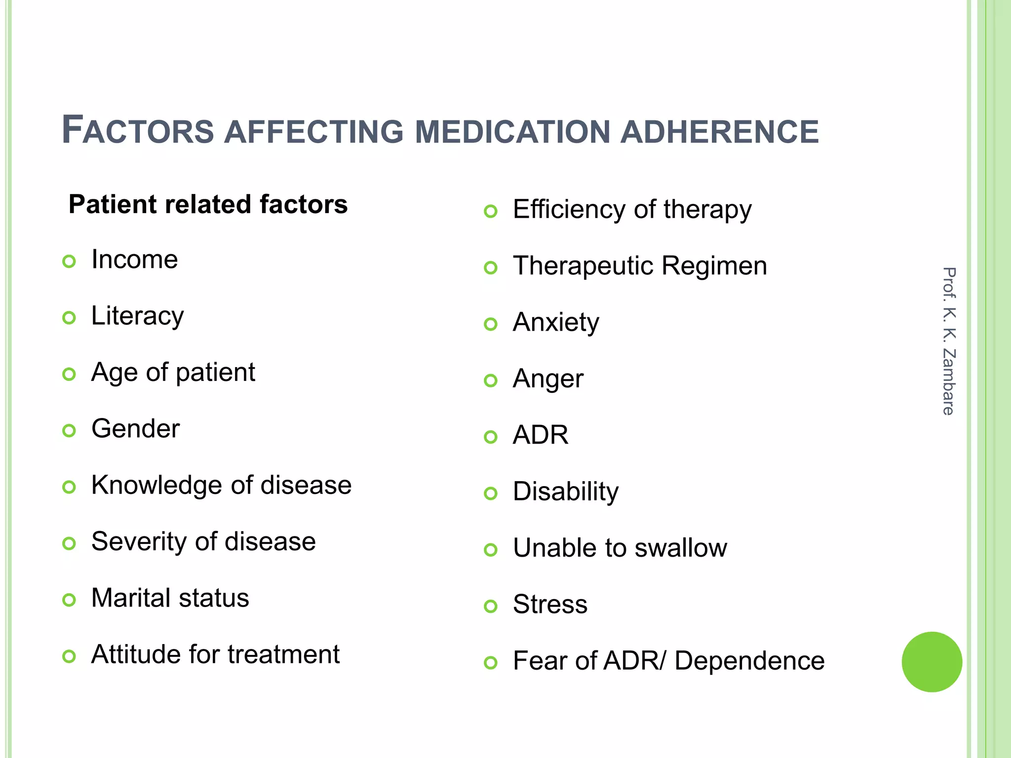 Medication adherence | PPTX