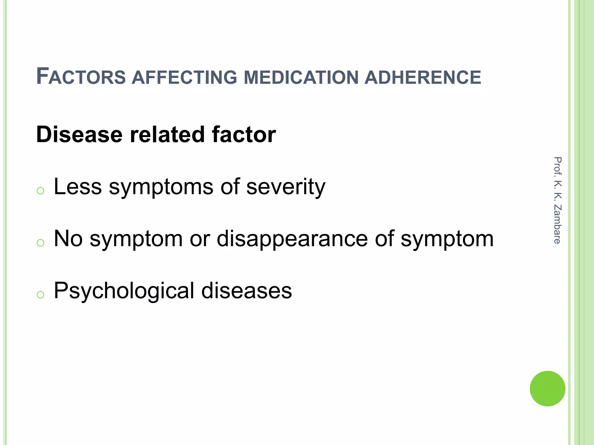 Medication adherence | PPTX