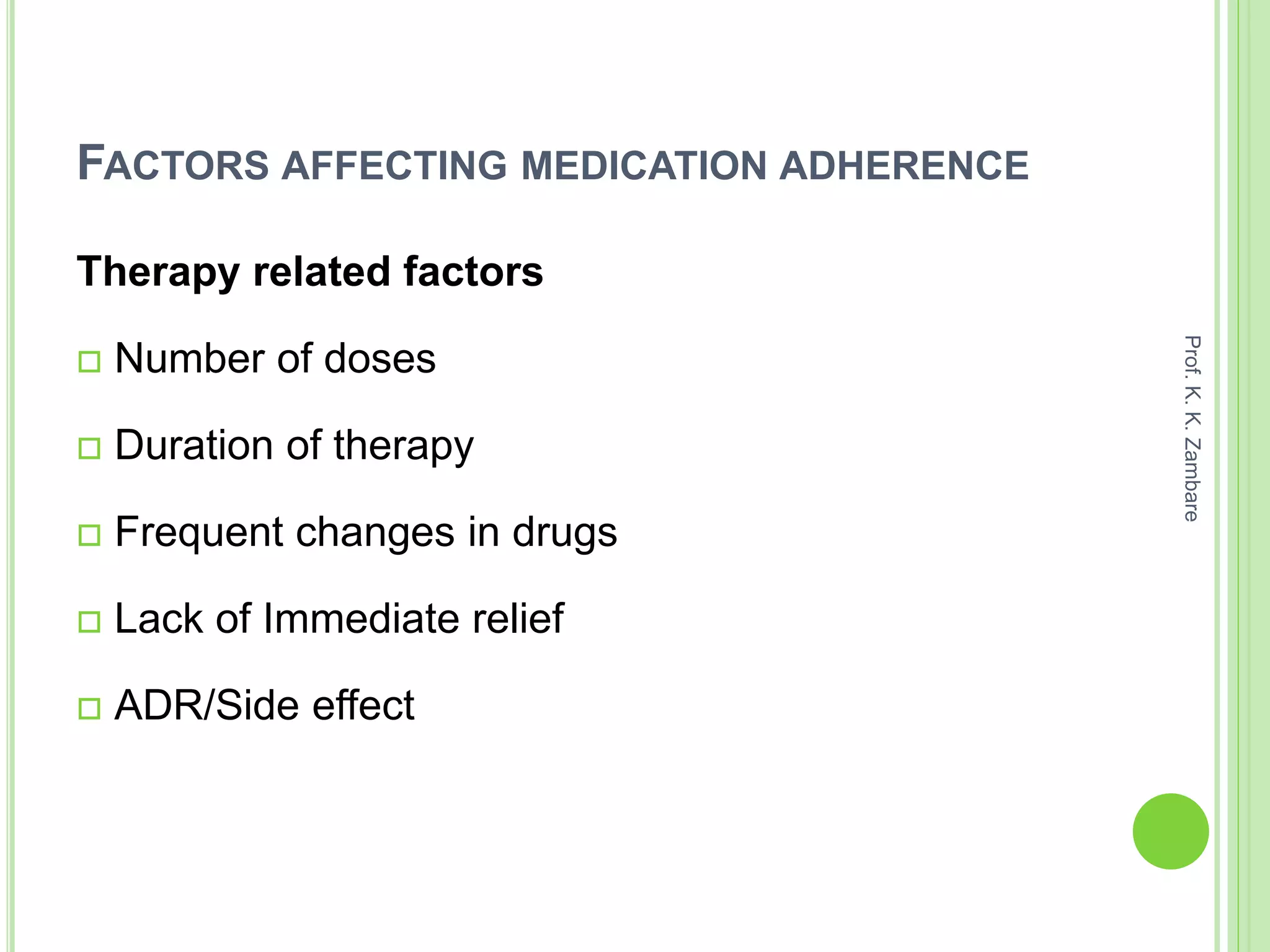 Medication adherence | PPTX