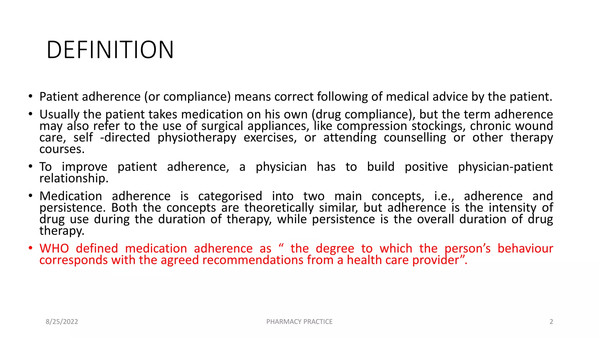 MEDICATION ADHERENCE.pptx