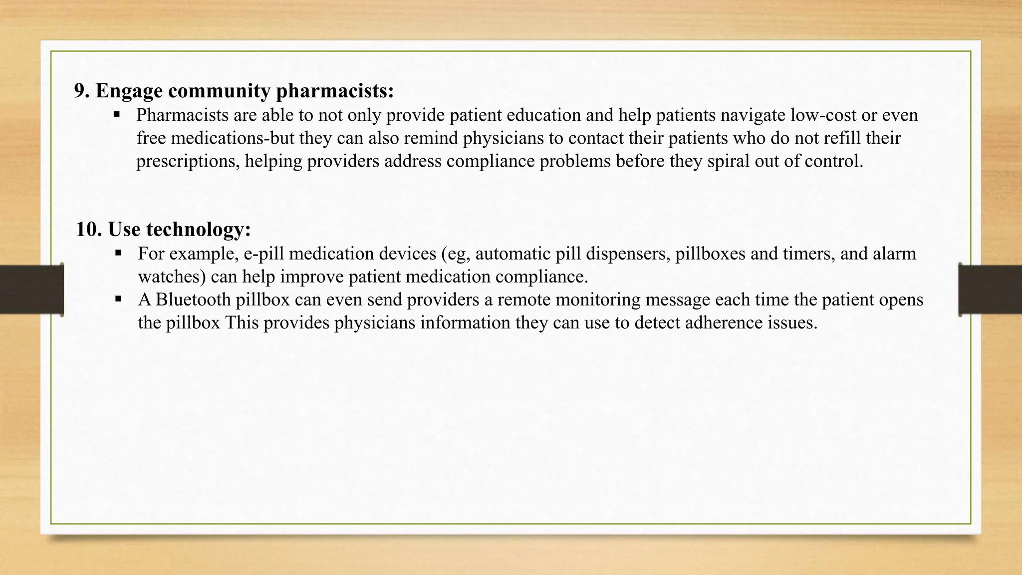MEDICATION ADHERENCE.pptx D. Pharm 2nd Year CPM | PPTX