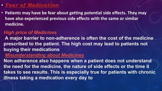 Medication Adherence pharmacy ppt project | PPT
