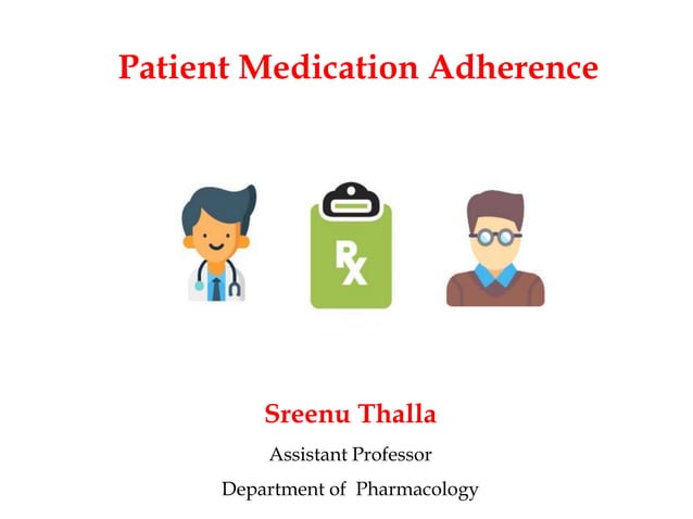 Medication Adherence & Role of Pharmacist | PPTX