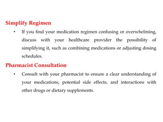 Medication Adherence & Role of Pharmacist | PPTX