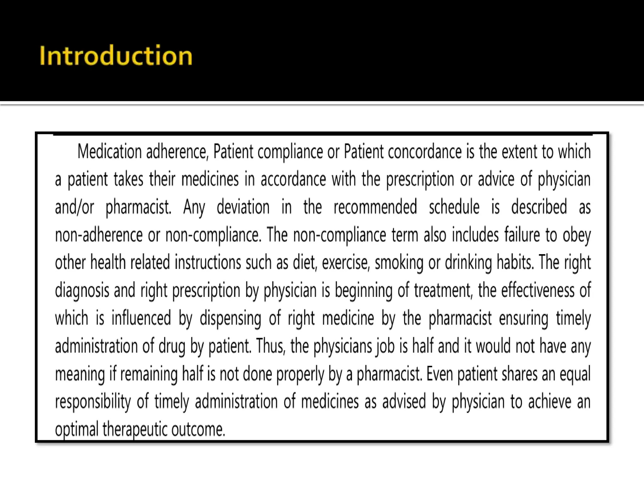 Medication Adherence | PPTX