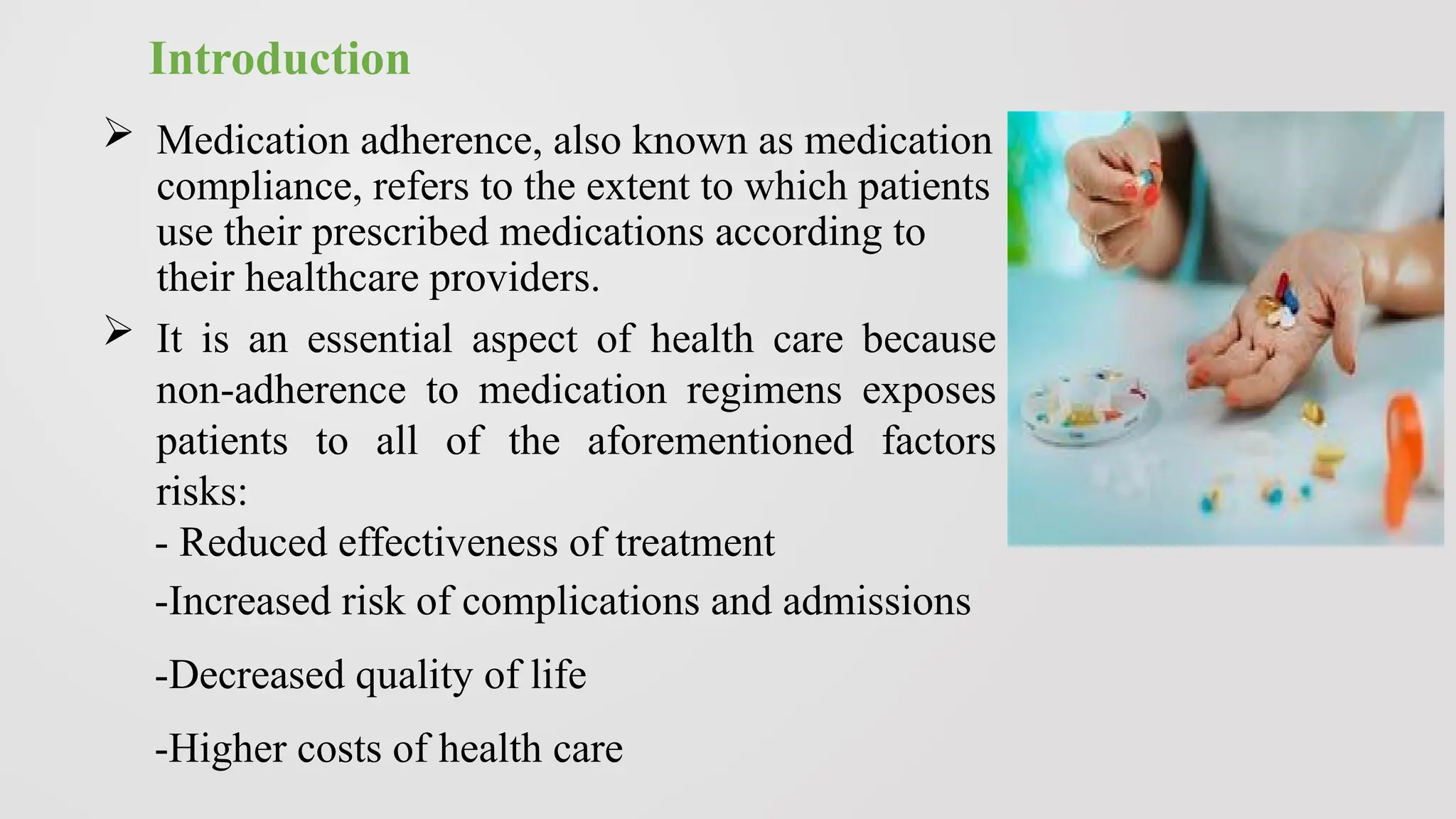 medication adherence | PPTX