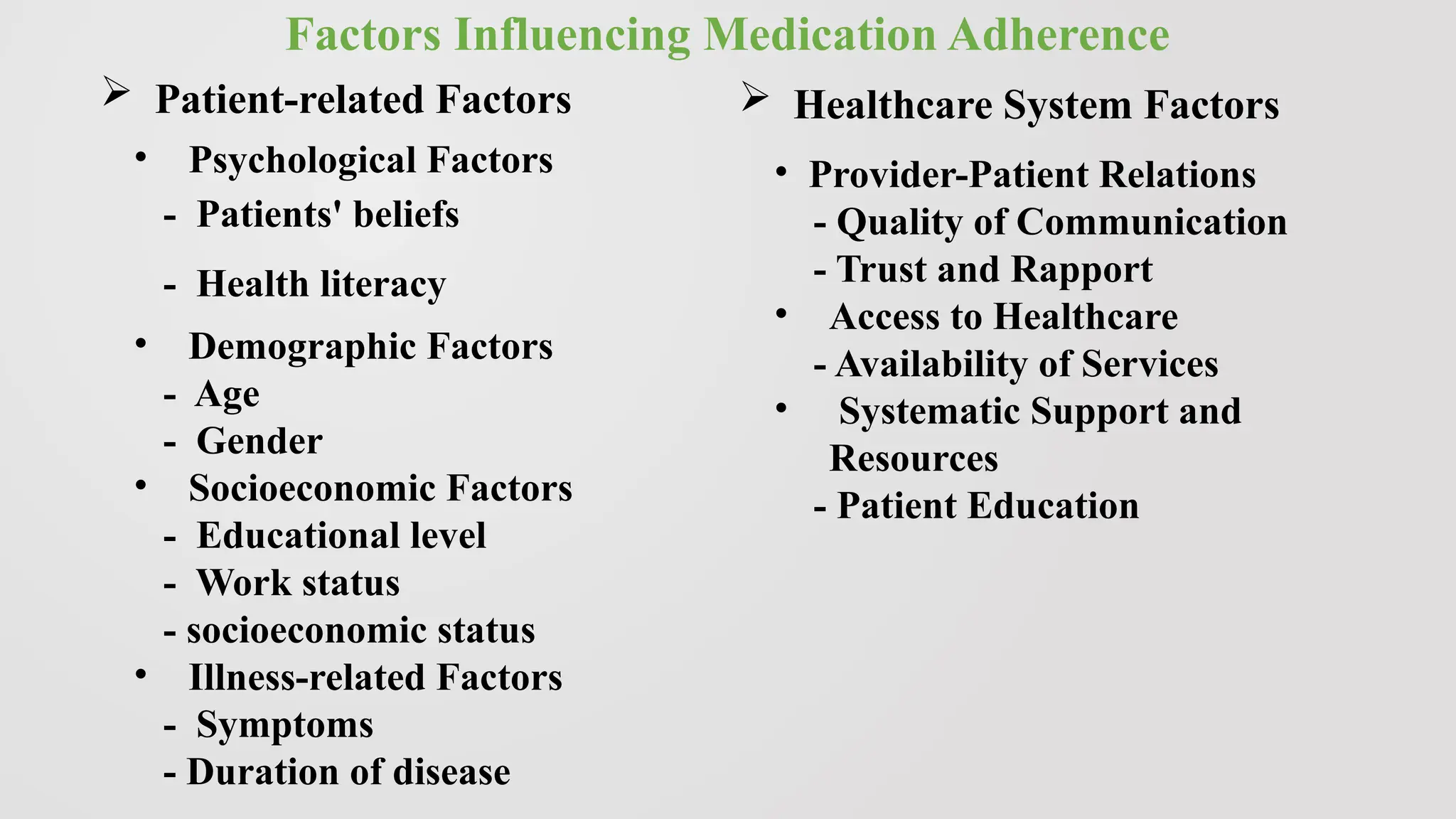 medication adherence | PPTX