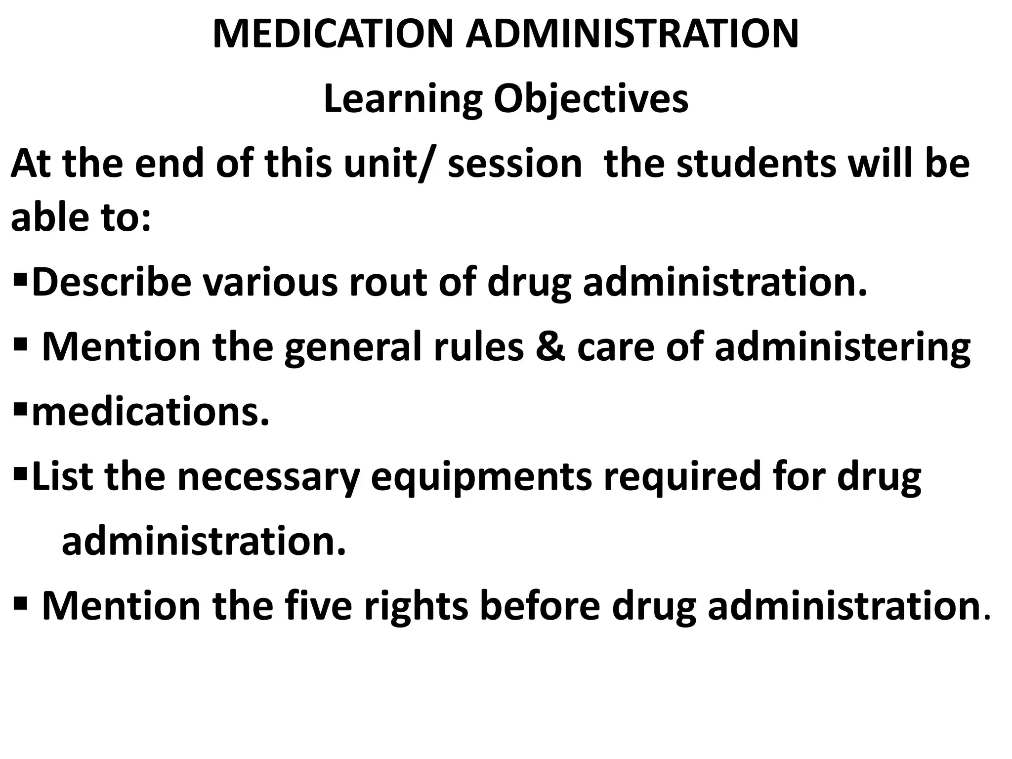 Medication administration | PPT